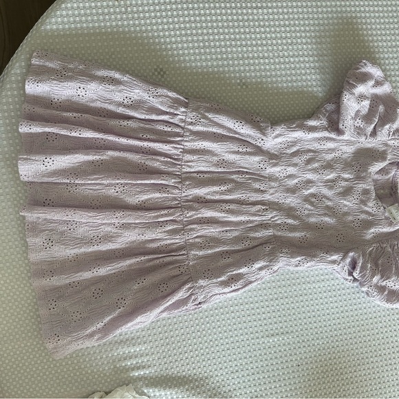 Zara | Dresses | Zara Cream Sundress With Puff Cap Sleeves And Square ...
